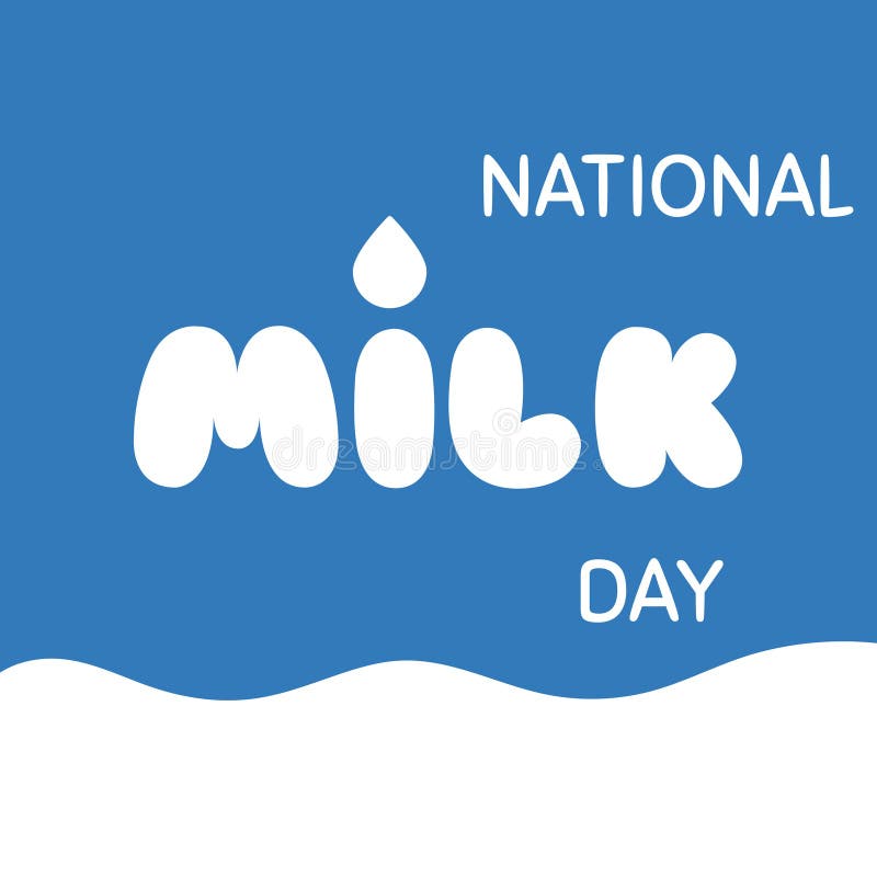 National Milk Day Poster, Banner. Vector Illustration Stock Vector ...