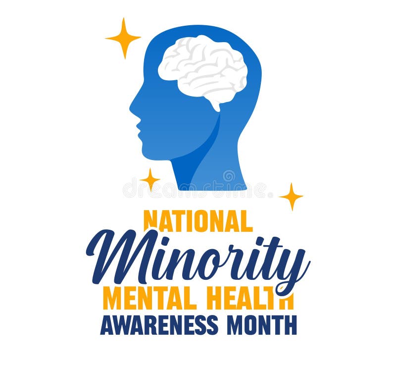 National Minority Mental Health Awareness Month Stock Vector ...