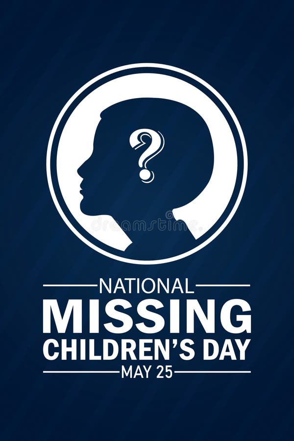 National Missing Persons Day People Silhouettes and Text Stock Vector ...