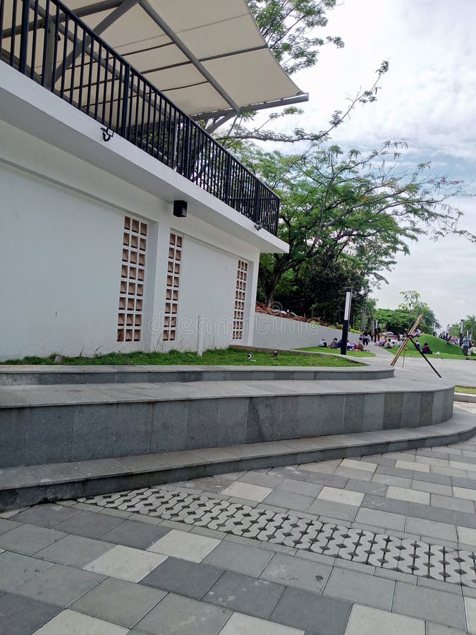 National Monument Park in the City of Bandung, West Java, Indonesia ...