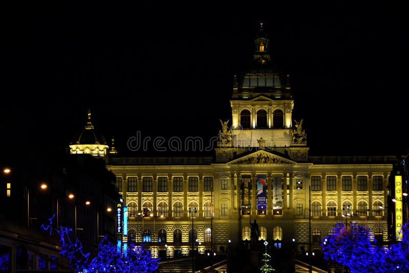National Museum in the Night Sky Editorial Stock Photo - Image of ...