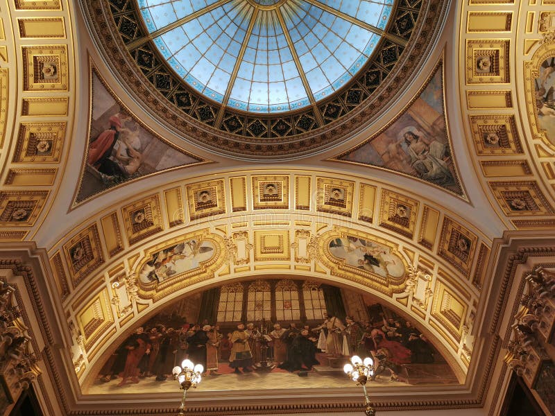 National Museum Prague Ceiling Stock Image - Image of czech, josef ...