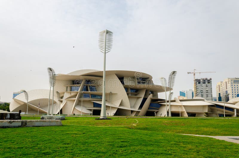 National Museum of Qatar at Doha, Qatar Editorial Stock Photo - Image ...