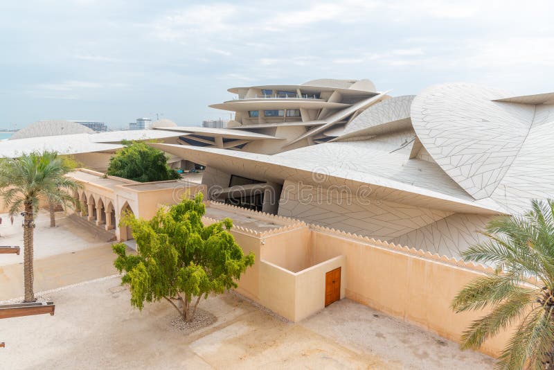 National Museum of Qatar in Doha Editorial Stock Image - Image of ...