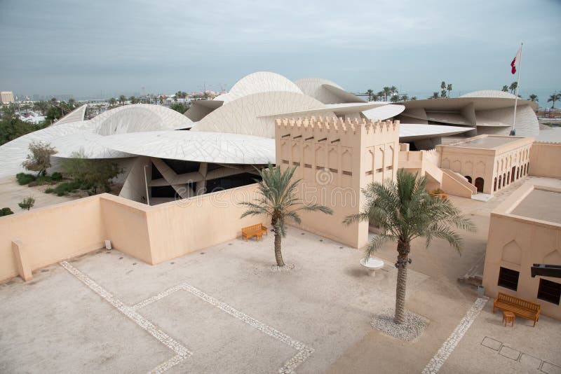 National Museum of Qatar in Doha Editorial Photography - Image of ...