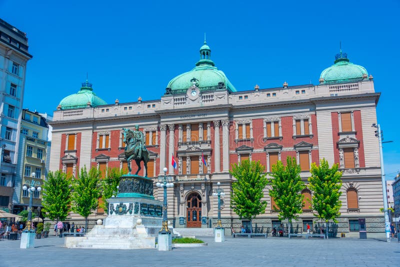 National Museum of Serbia at the Republic Square in Belgrade Editorial ...