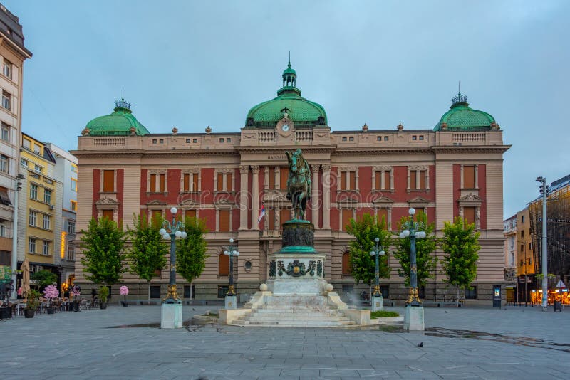 National Museum of Serbia at the Republic Square in Belgrade Editorial ...
