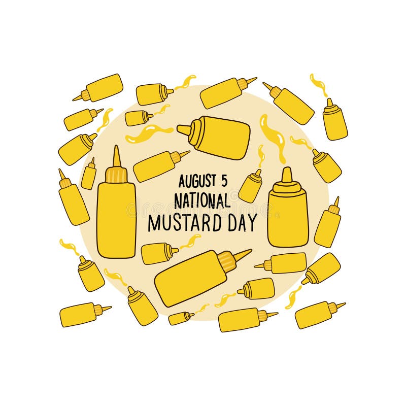National Mustard Day Vector Stock Vector - Illustration of junk ...