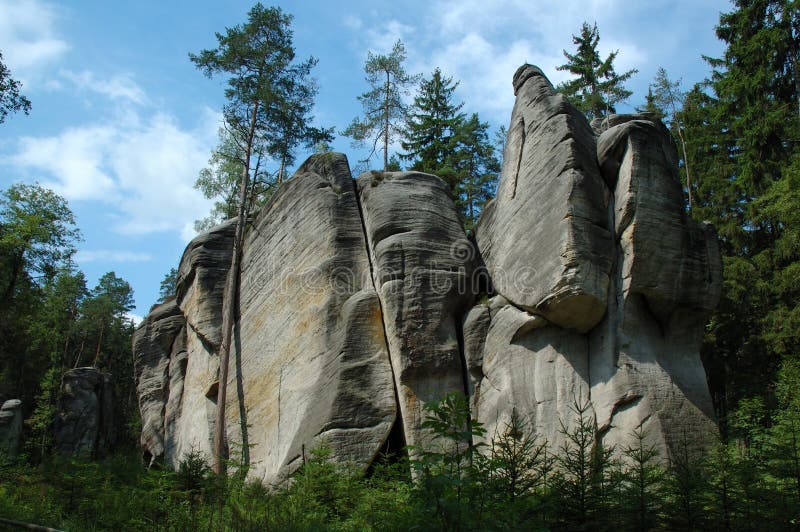 National Nature Reserve Adrspach-Teplice Rocks Stock Photo - Image of ...
