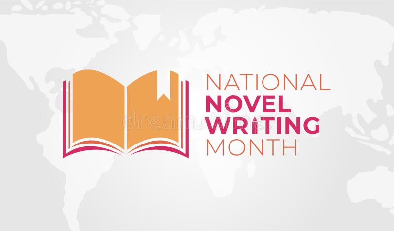 National Novel Writing Month Background Illustration Stock Vector ...