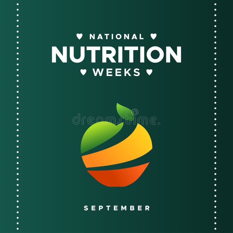 National Nutrition Week Design Illustration Stock Vector - Illustration ...