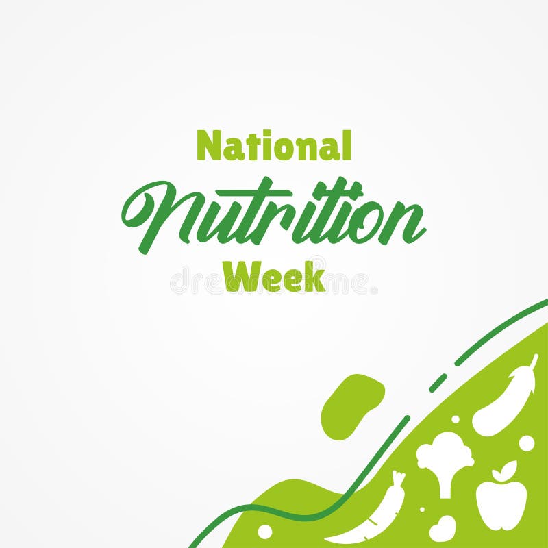 National Nutrition Month Banner Design Stock Vector - Illustration of ...
