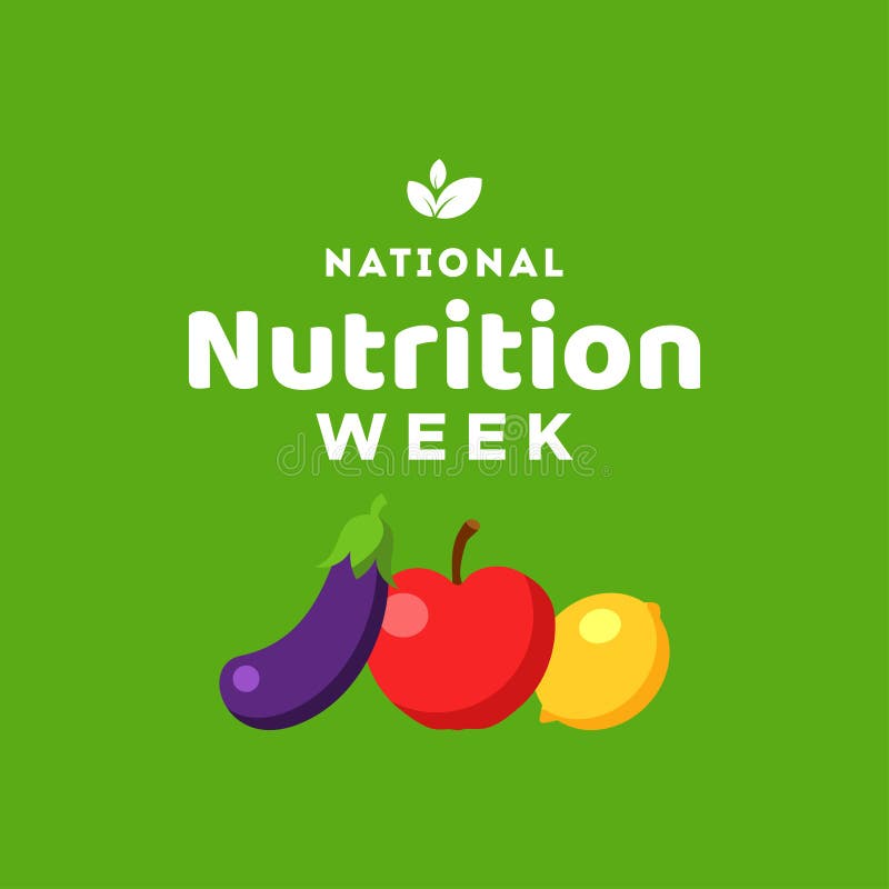 National Nutrition Week Vector Design Illustration for Celebrate Moment ...