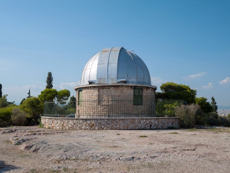 The National Observatory in Athens Stock Photo - Image of pnyka, hill ...