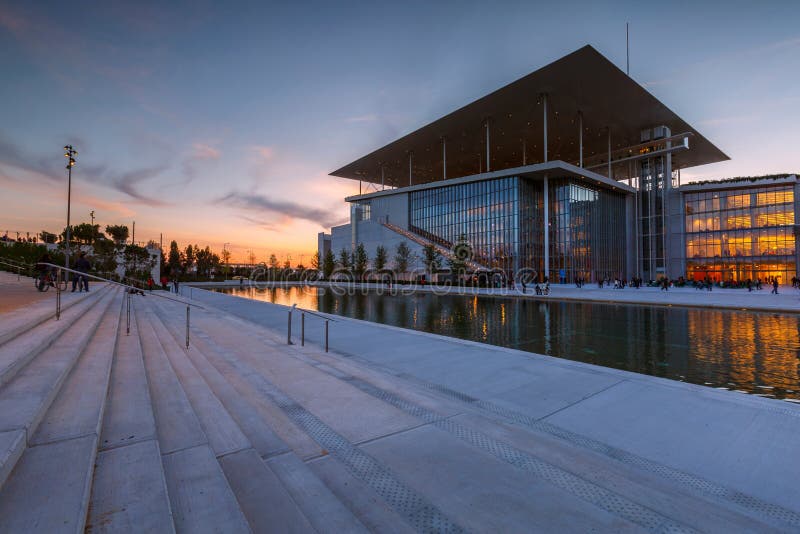 National opera, Athens editorial stock photo. Image of snfcc - 143014428
