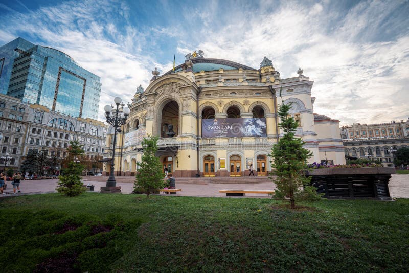 National Opera of Ukraine - Kiev, Ukraine Editorial Stock Image - Image ...