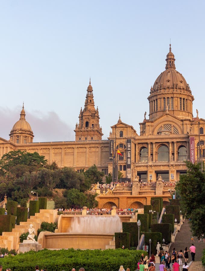 National Palace of Montjuic in Barcelona Editorial Stock Image - Image ...