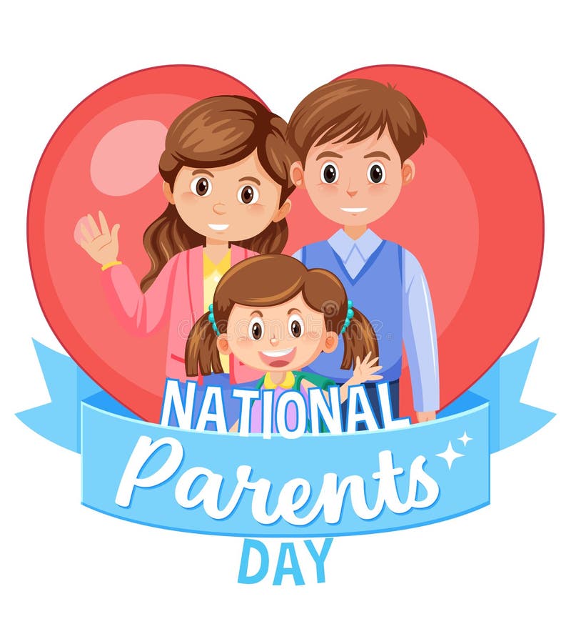 National Parents Day Banner Design Stock Vector - Illustration of clip ...
