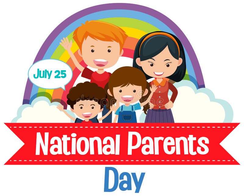 National Parents Day Poster Template Stock Vector - Illustration of ...