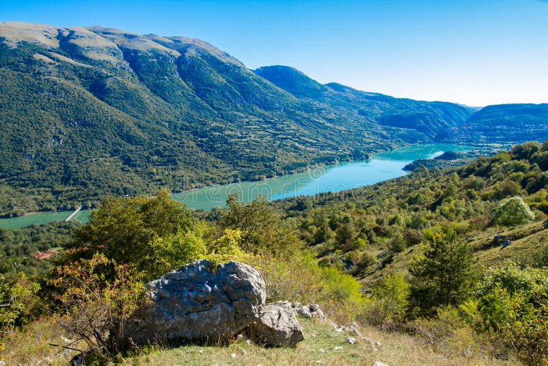 Lago Di Barrea National Park Abruzzo Italy Stock Photo - Image of ...