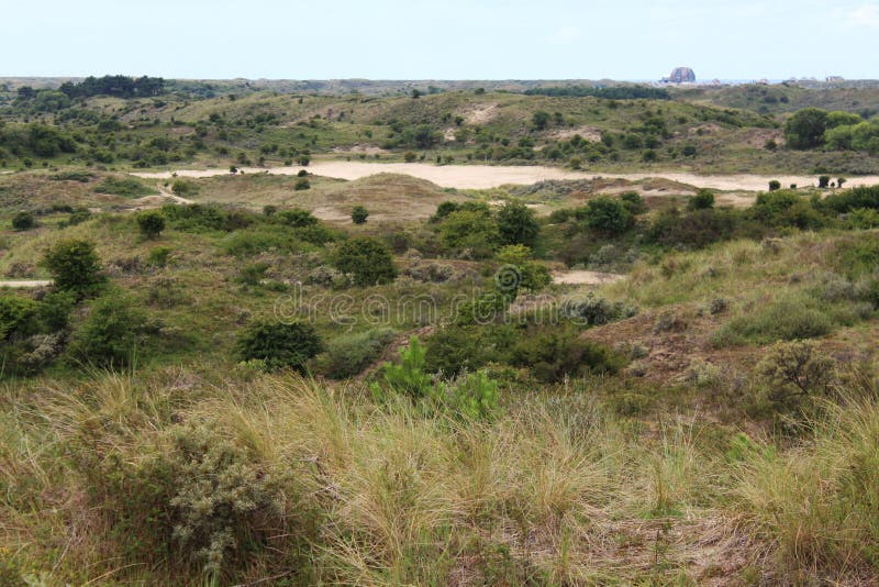 National Park Kennemerland Dunes Stock Image - Image of clouds, autumn ...