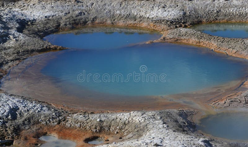 National Park Yellowstone Pool Stock Photo - Image of stockphoto ...