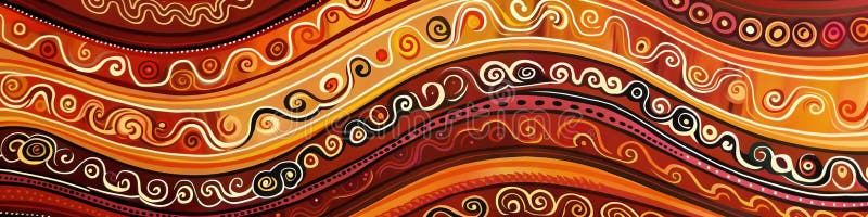 National Patterns of the Australian Indigenous People Stock Image ...