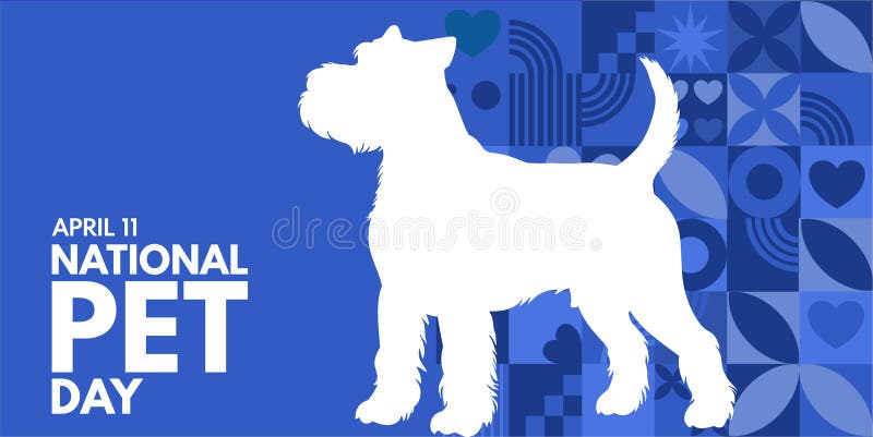 National Pet Day. Background, Banner, Card, Poster Stock Vector ...