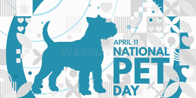 National Pet Day. Background, Banner, Card, Poster Stock Vector ...