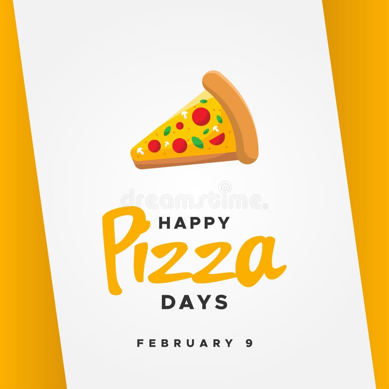 National Pizza Day Vector Design Template Background Stock Vector ...