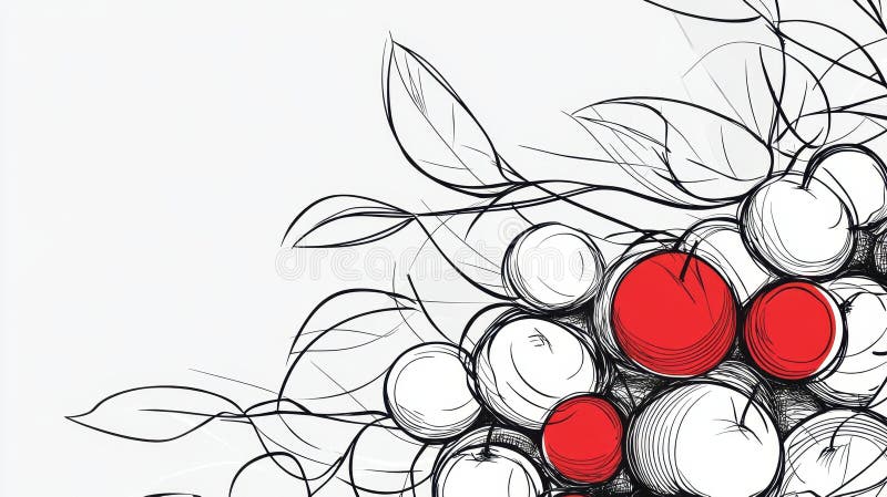 National Plum Pudding Day Artistic Interpretation of Fruit and Leaves ...