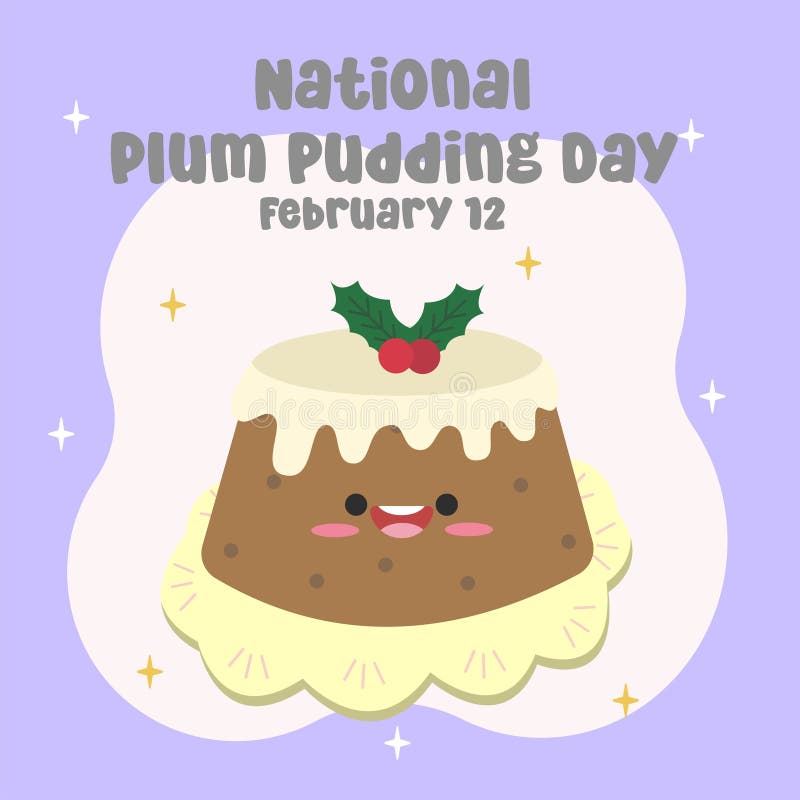 This National Plum Pudding Day Vector Graphic is Perfect for ...