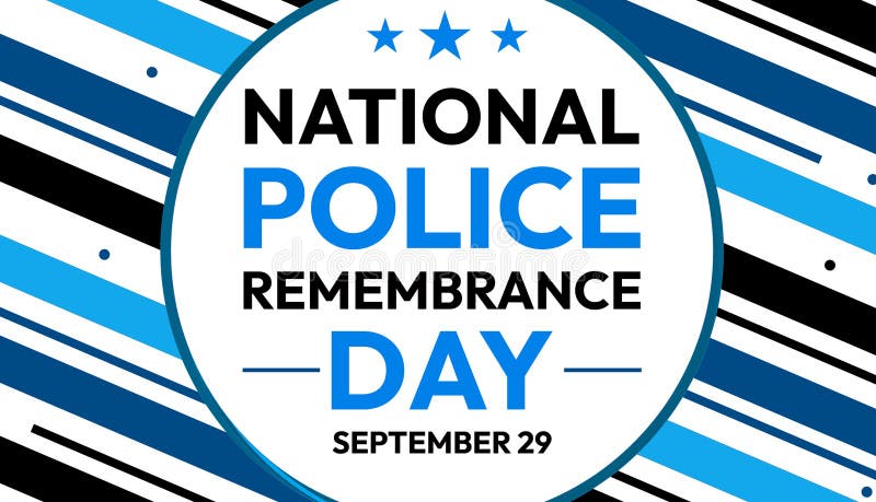 National Police Remembrance Day Wallpaper Design with Text Inside ...