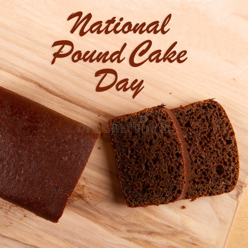 National Pound Cake Day Banner. March, 4 Stock Photo - Image of ...
