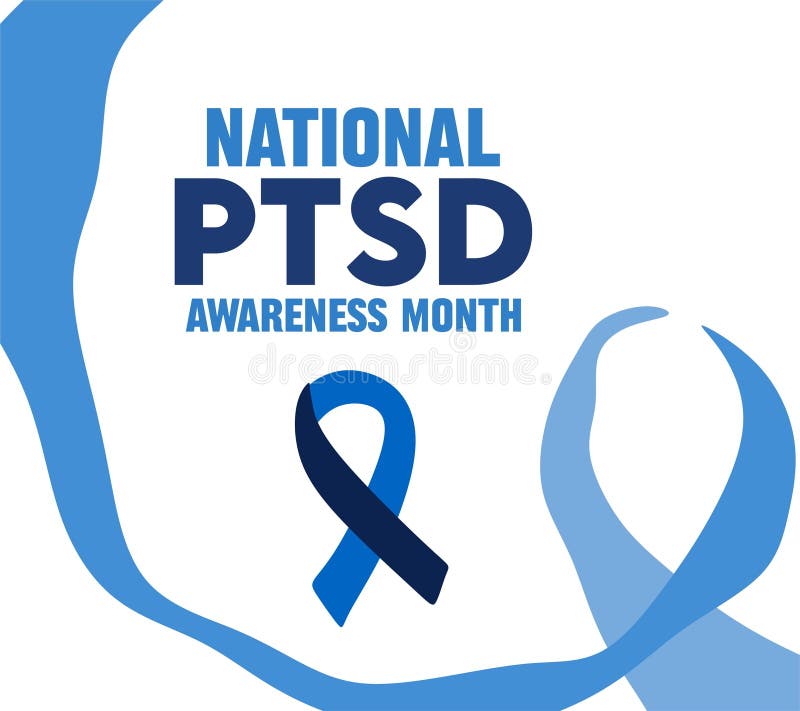 National PTSD Awareness Month for People with PTSD Stock Vector ...