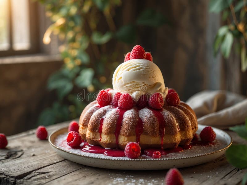 National Raspberry Bombe Day Decadent Raspberry Dessert with Ice Cream ...