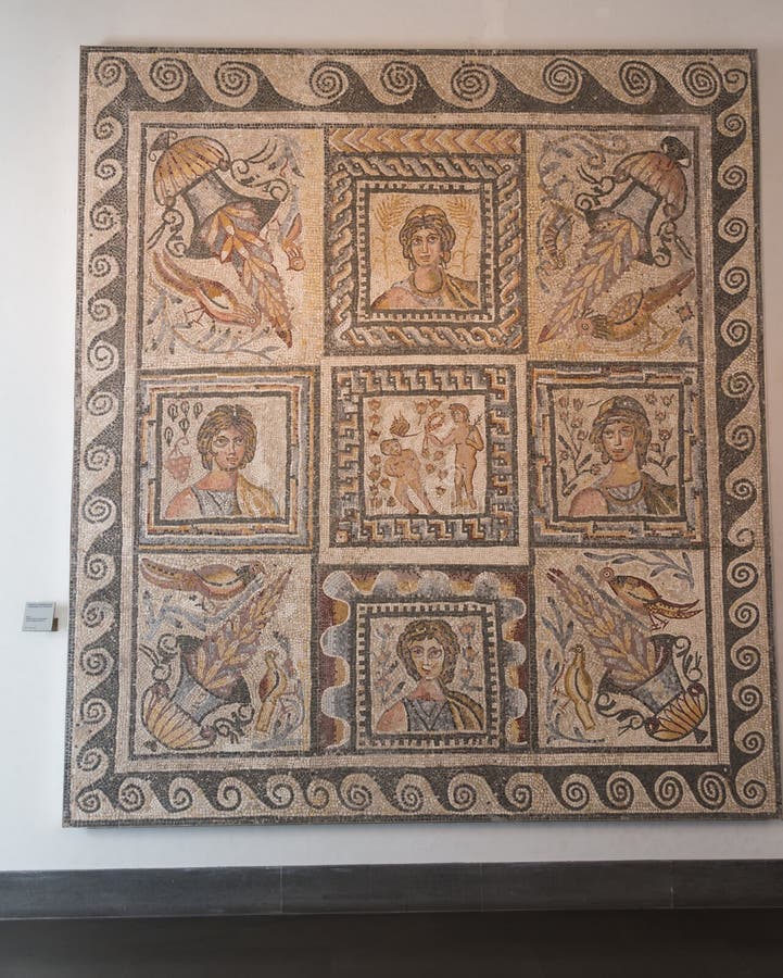 National Roman Museum - Mosaic Editorial Photography - Image of italy ...