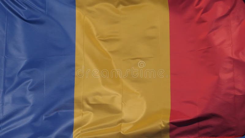 The National Romanian Flag Waving in the Wind. Stock Video - Video of ...