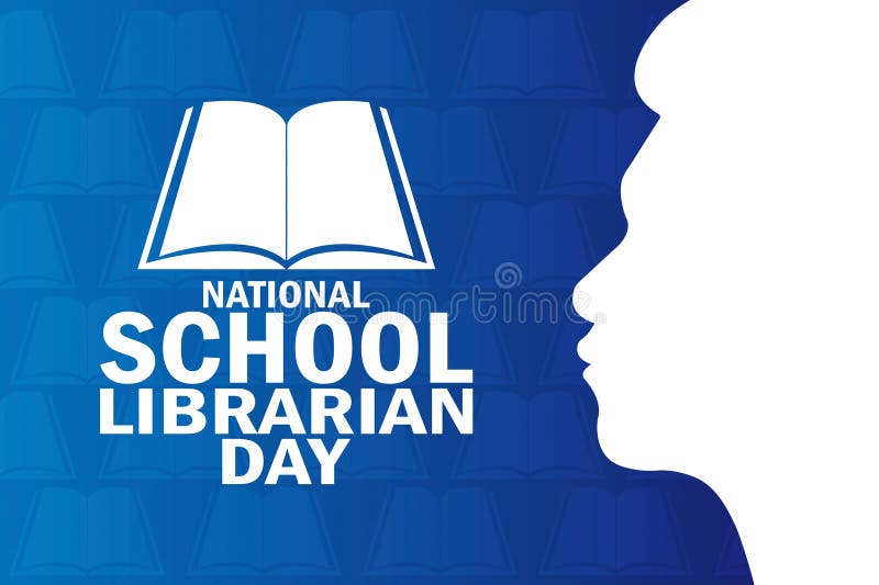 National School Librarian Day, Background Stock Illustration ...