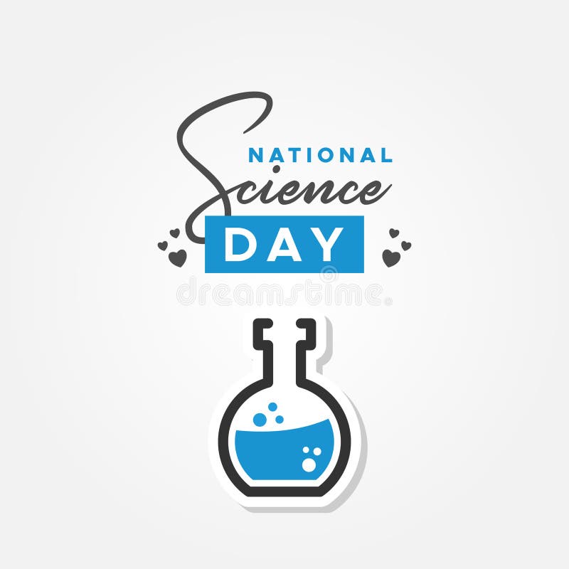 National Science Day Design Event Stock Vector - Illustration of ...
