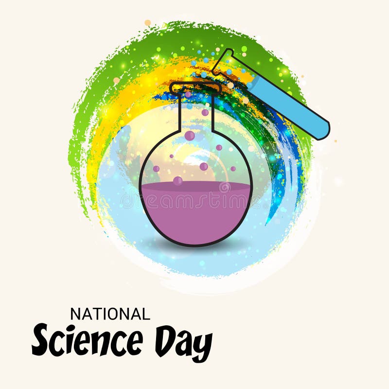 National Science Day. stock illustration. Illustration of national ...