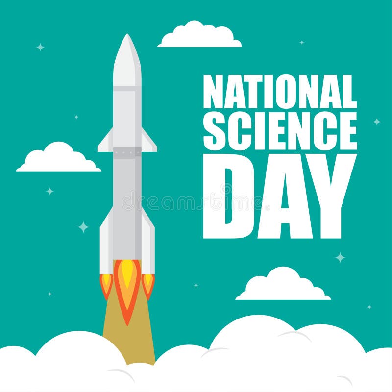 National Science Day Vector Illustration Stock Illustration ...