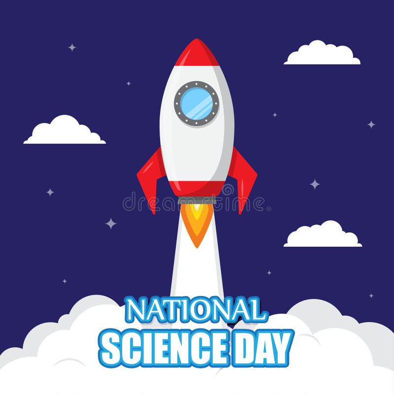 National Science Day Vector Illustration Stock Vector - Illustration of ...