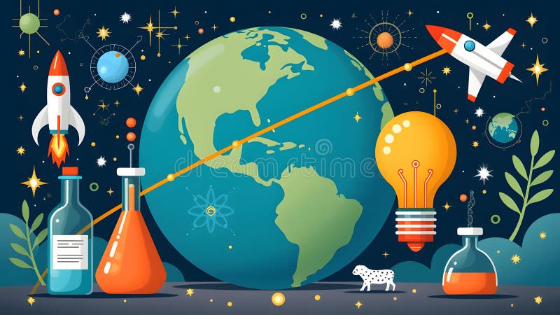 National Science Day. Vector Illustration for Banner, Poster, and Flyer ...