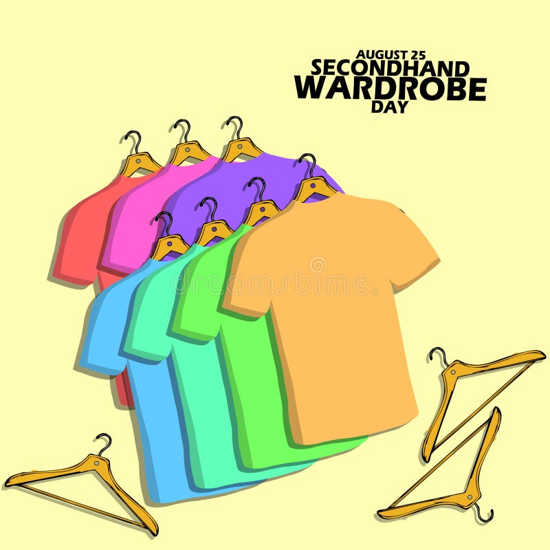 National Secondhand Wardrobe Day on August 25 Stock Vector ...