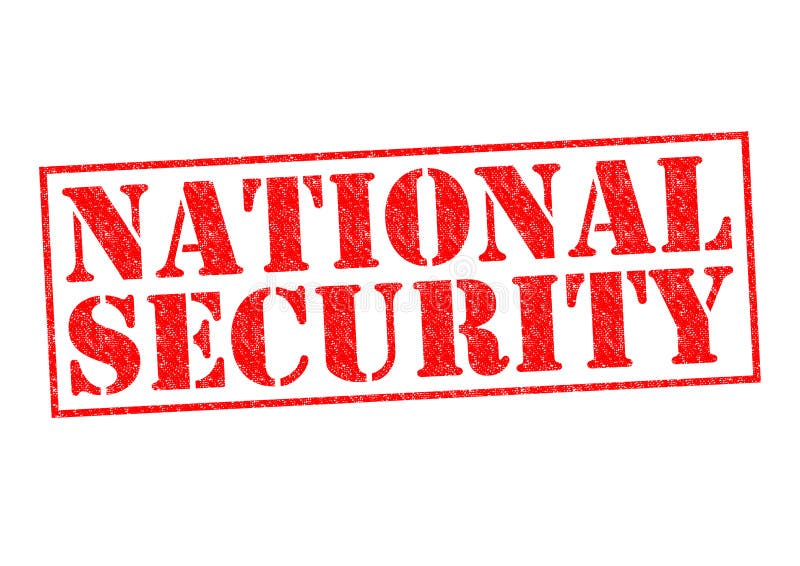 NATIONAL SECURITY Stamp on White Isolated Stock Vector - Illustration ...