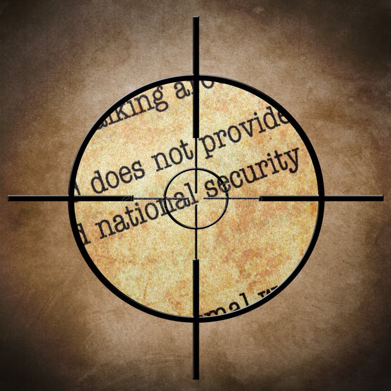 National security target stock image. Image of exploration - 177158153