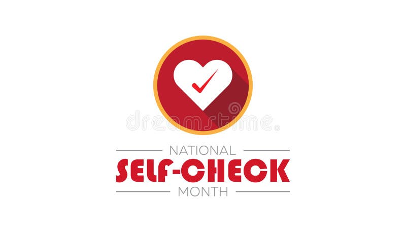 National Self Check Month Creative Concept Design. Stock Vector ...