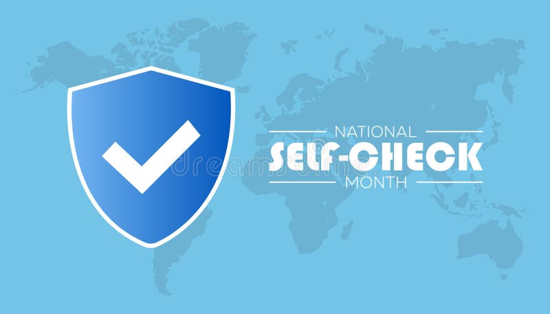 National Self Check Month Creative Concept Design. Stock Vector ...