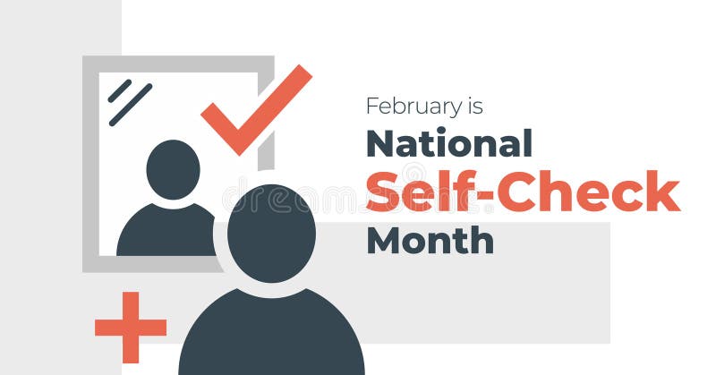 National Self-Check Month Banner. Observed in the Month of February ...